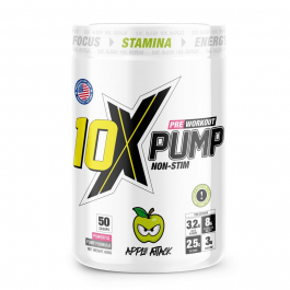 10X Pump Non Stim Pre Workout 600g